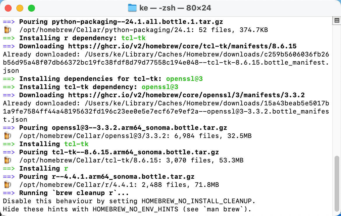 macOS安装R语言教程，配合VsCode、Homebrew正确食用